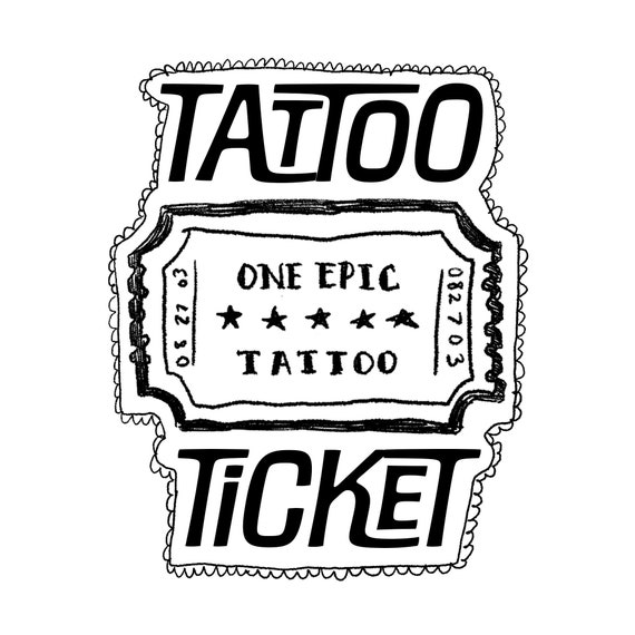 Tattoo Ticket - Etsy