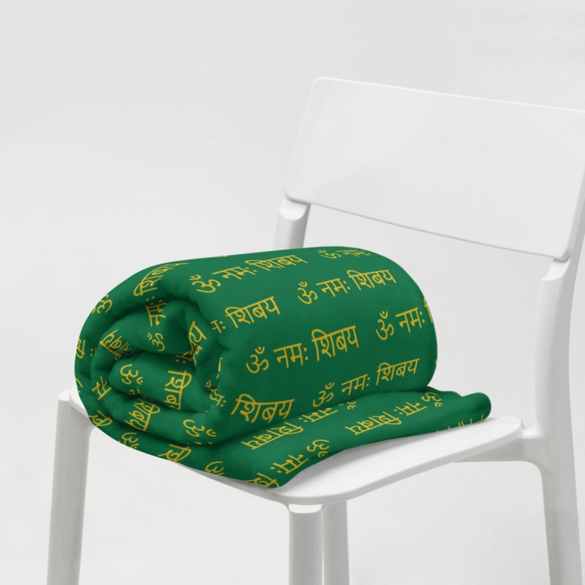 Om Namah Shivaya Sanskrit Mantra Letter Green Background - Etsy