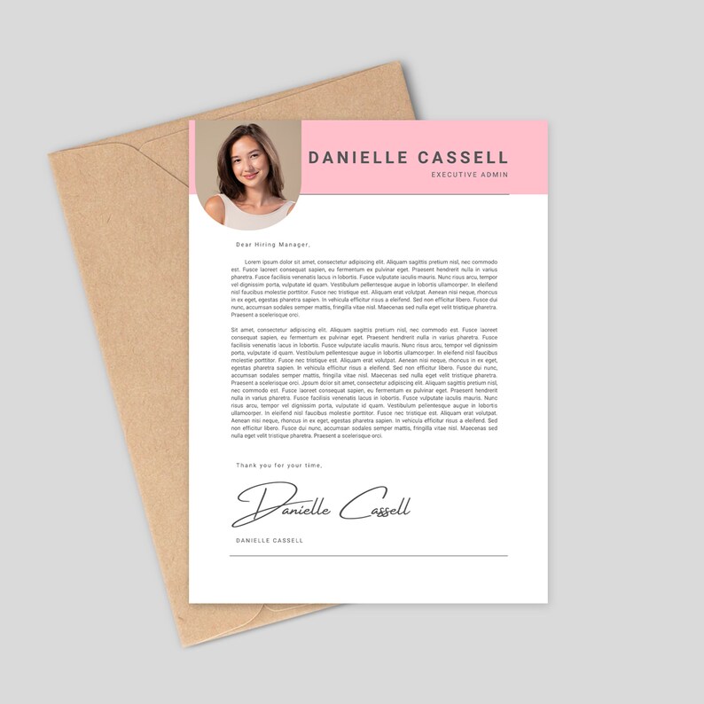 Modern Resume Template: Editable CV Design With Cover Letter (canva) - Etsy