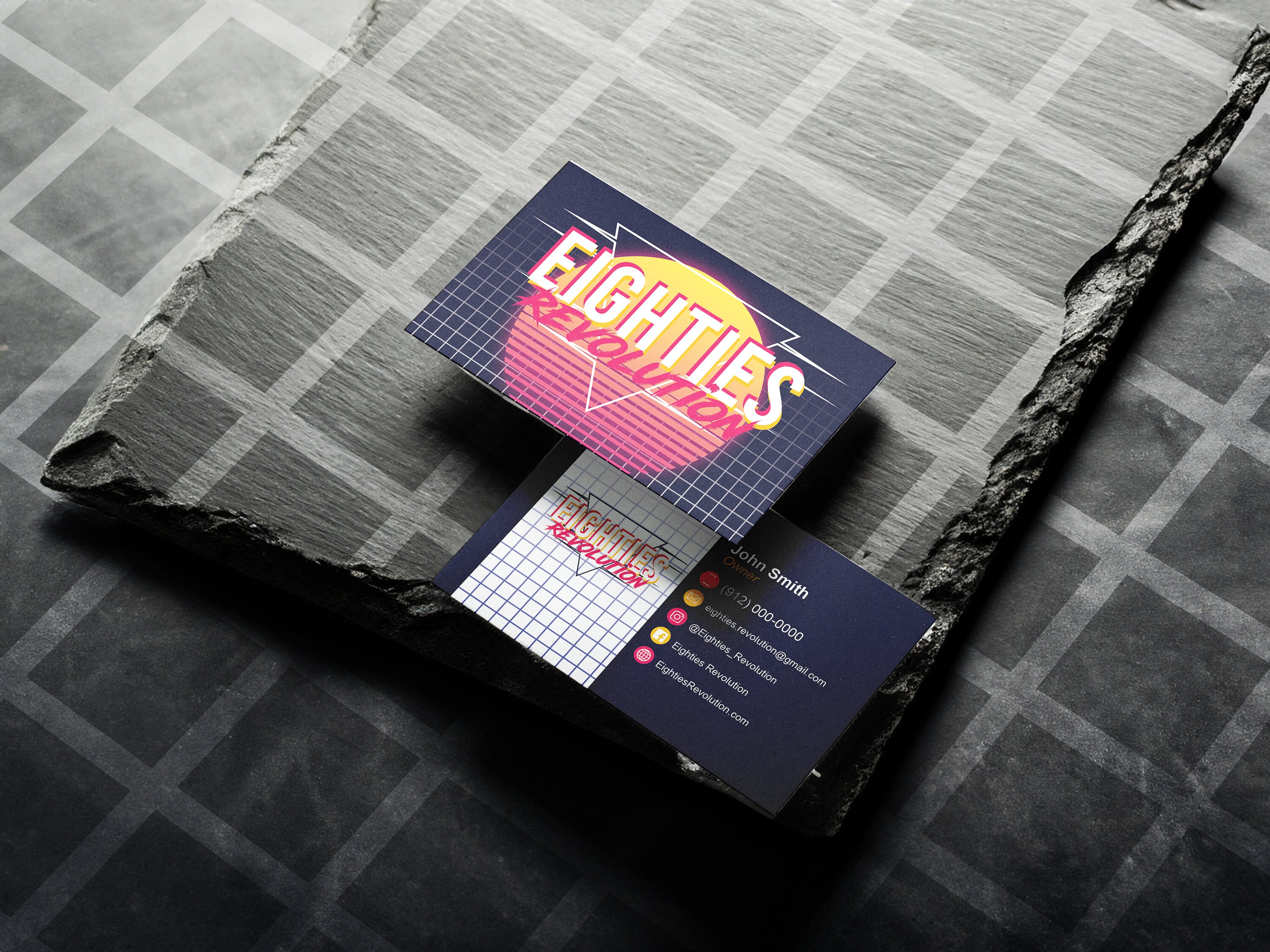 Editable 80s Revolution Graphics Pack Digital Retro Design Kit for ...