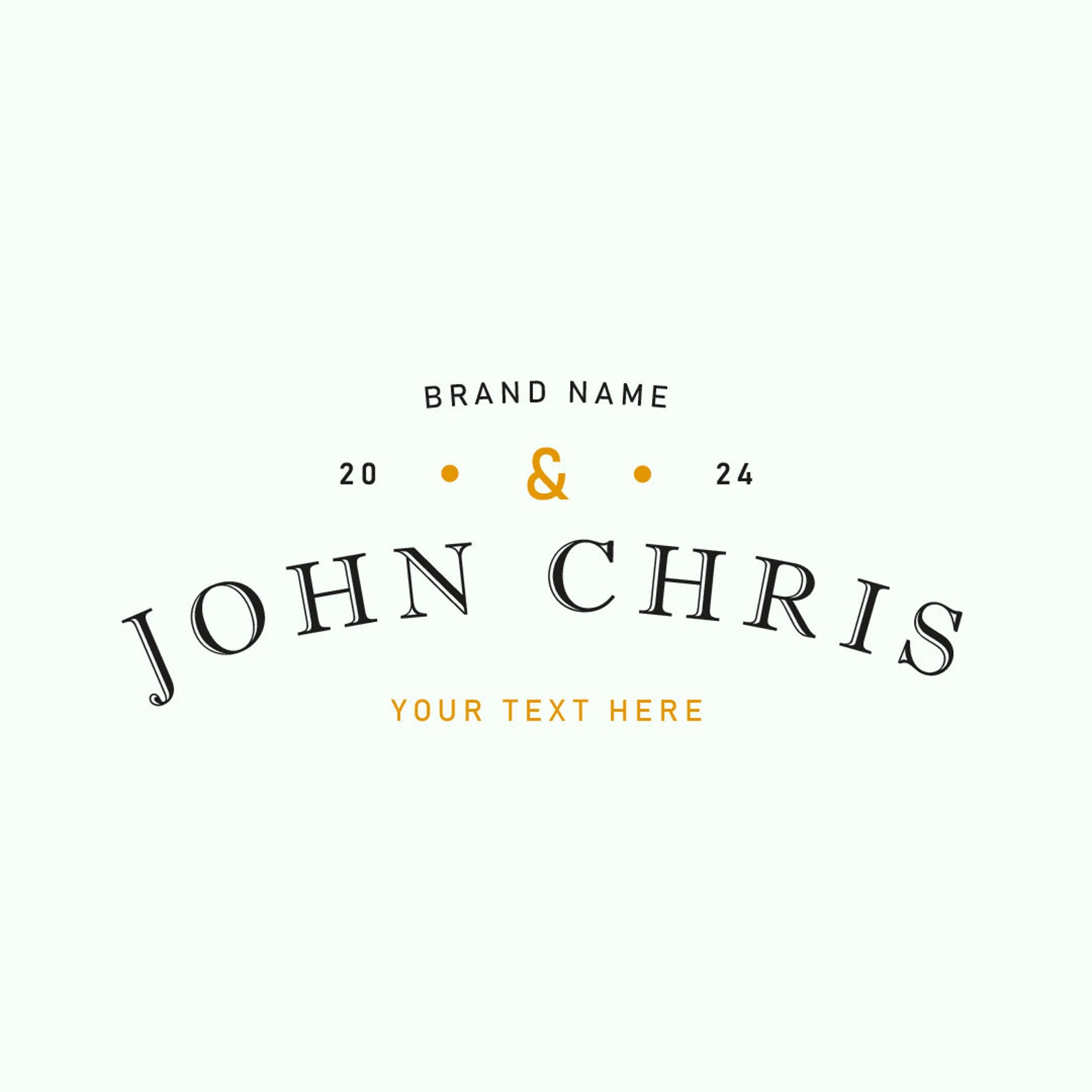 Customizable Text Logo Bundle Editable Digital Design Personalized ...