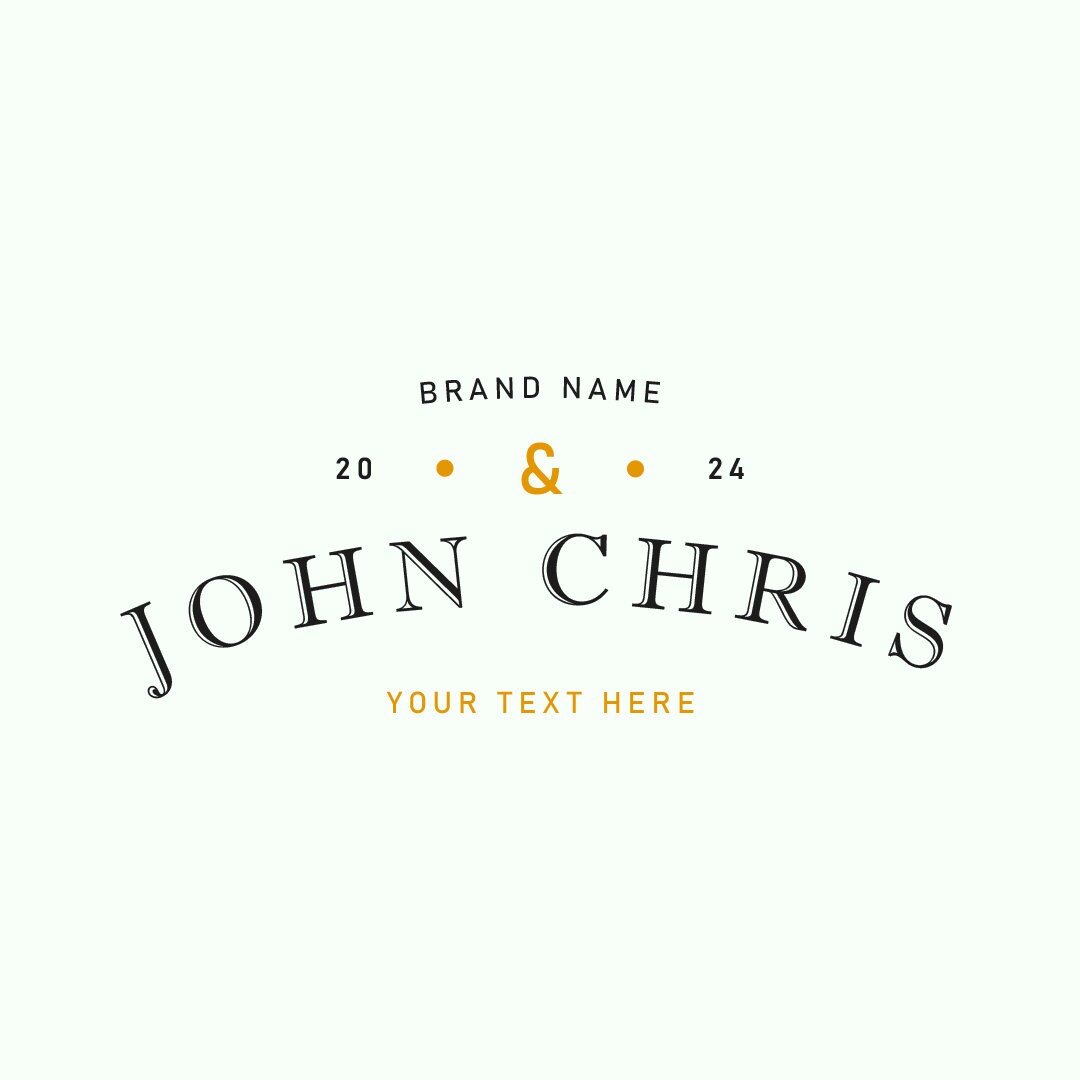 Customizable Text Logo Bundle Editable Digital Design Personalized ...