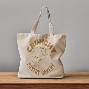 Crunchy Pastry Bakery Logo Set Digital Download for Unique Branding ...