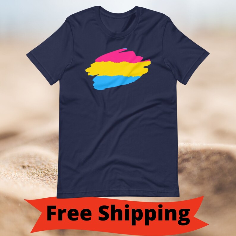 Pan Pride Flag Graffiti Tee Pansexual Pride Pride Parade | Etsy