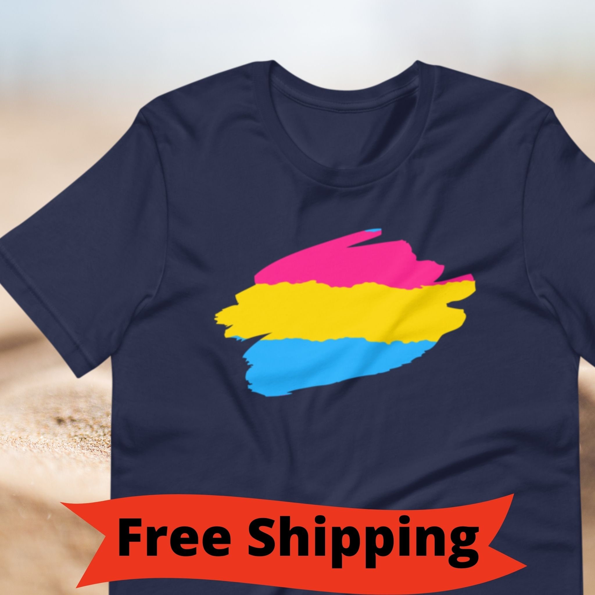 Pan Pride Flag Graffiti Tee, Pansexual Pride, Pride Parade Shirt, LGBTQ ...