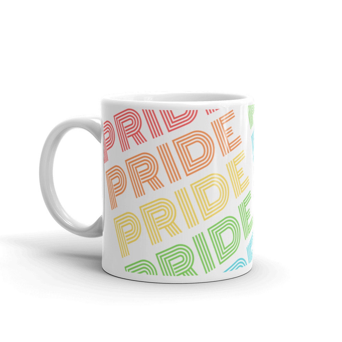 Rainbow Pride Coffee Mug Gay Pride Coffee Mug LGBT Mug Gay - Etsy