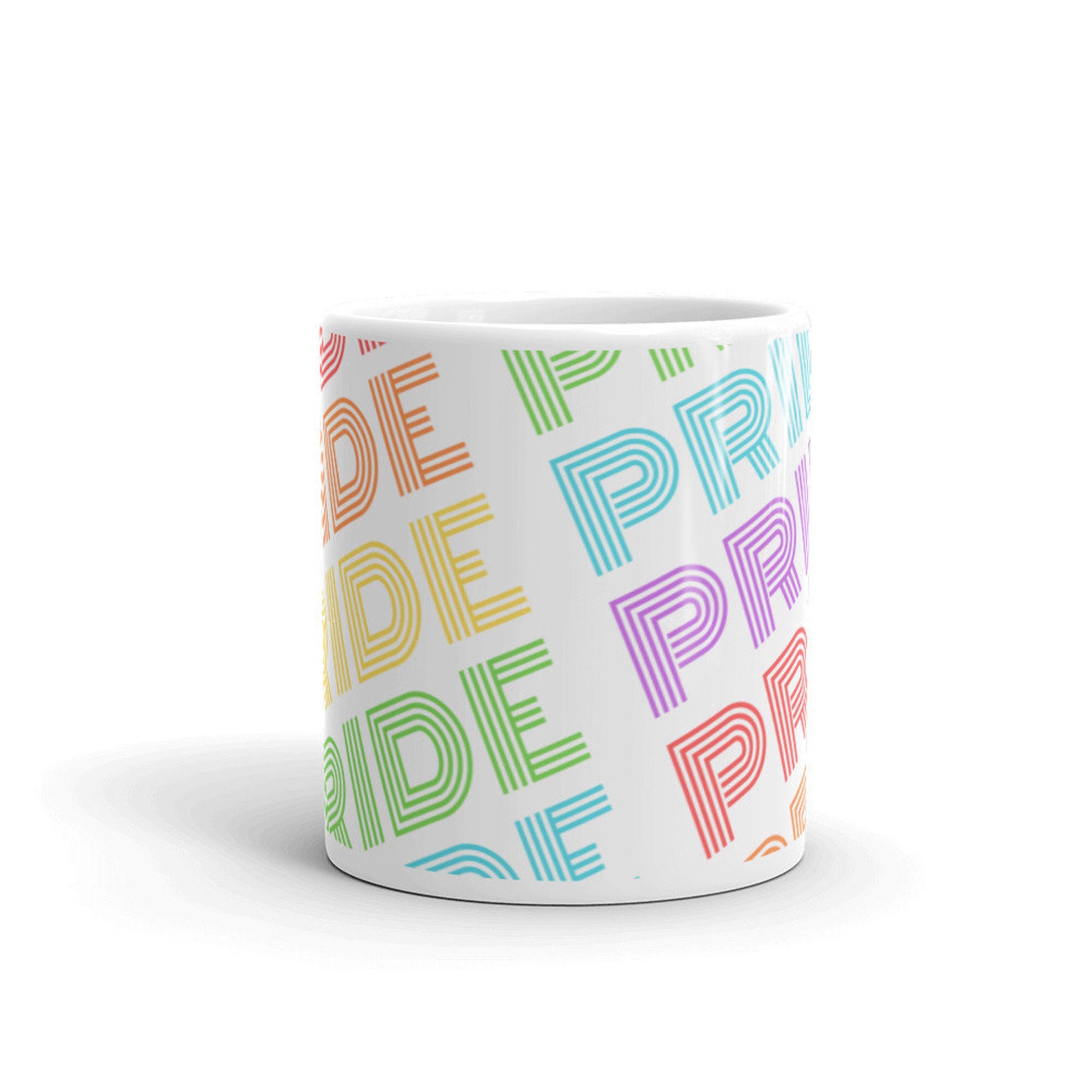 Rainbow Pride Coffee Mug Gay Pride Coffee Mug LGBT Mug Gay - Etsy
