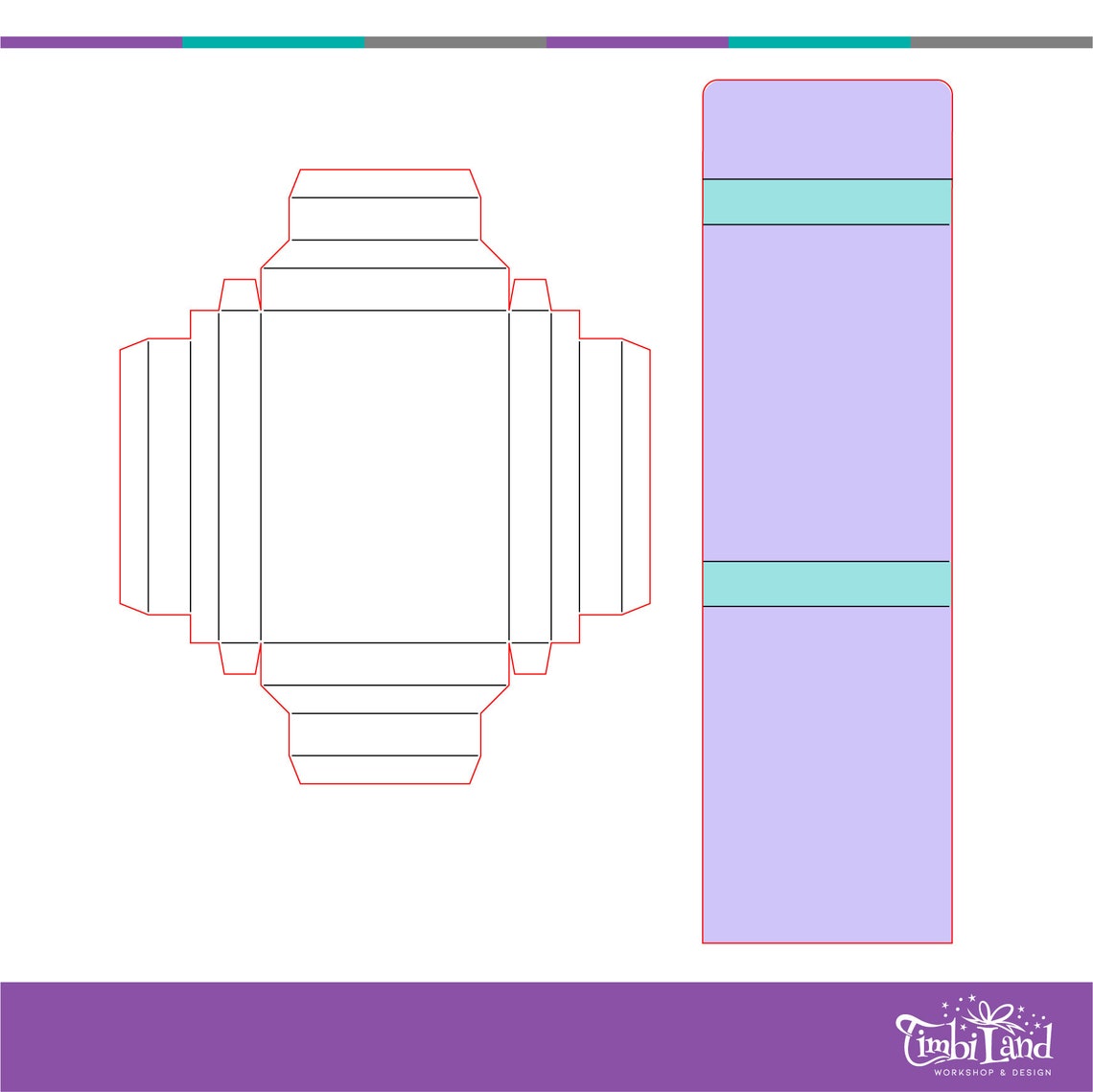 Molde Cajita Choco / Box Template | Etsy