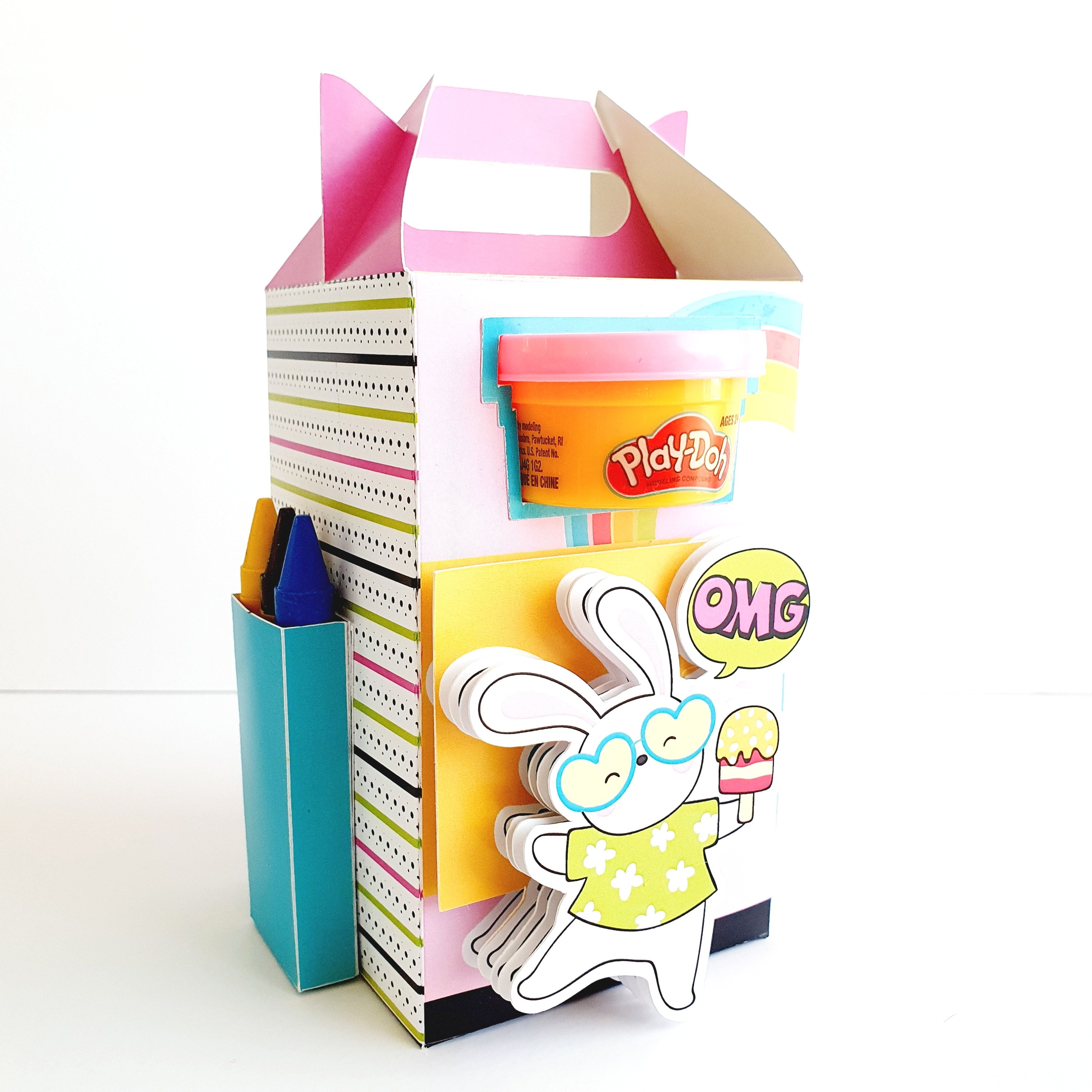 Molde Cajita Creativa / Box Template - Etsy