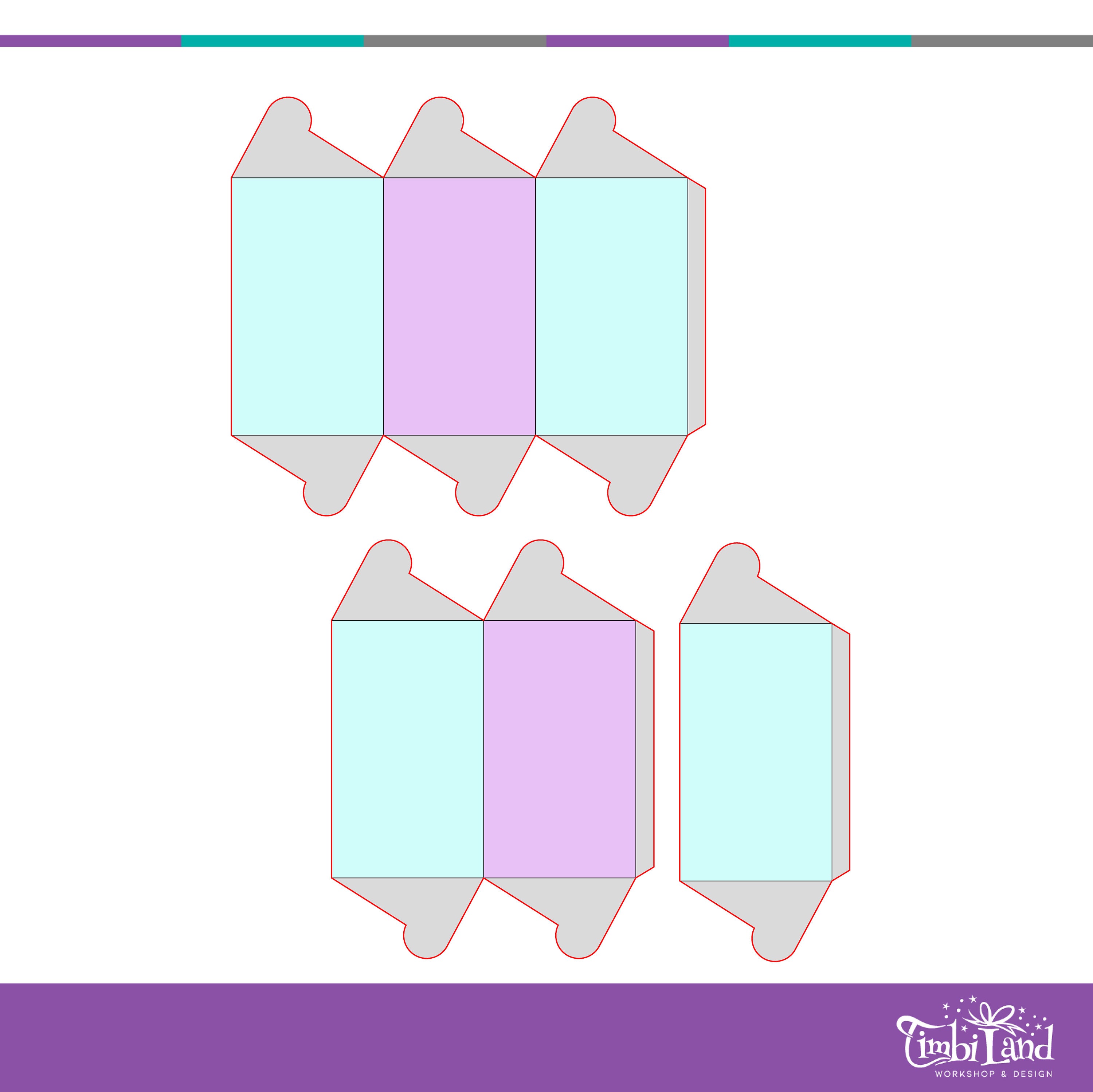 Molde Cajita Triángulo / Box Template - Etsy