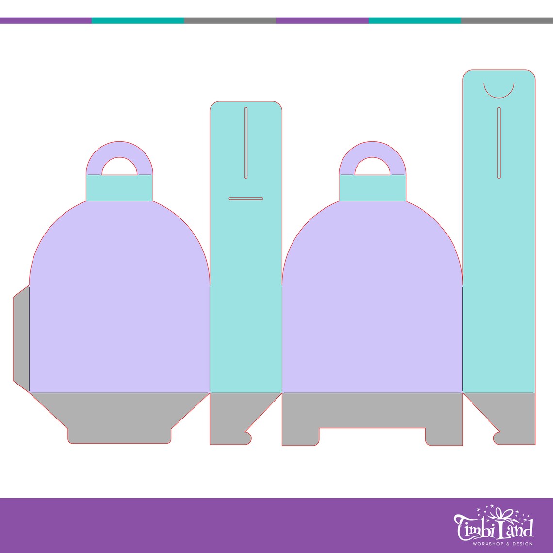 Molde Cajita Purse / Box Template - Etsy