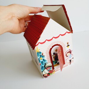 Molde Cajita Casita House Template Tutorial De Armado Etsy