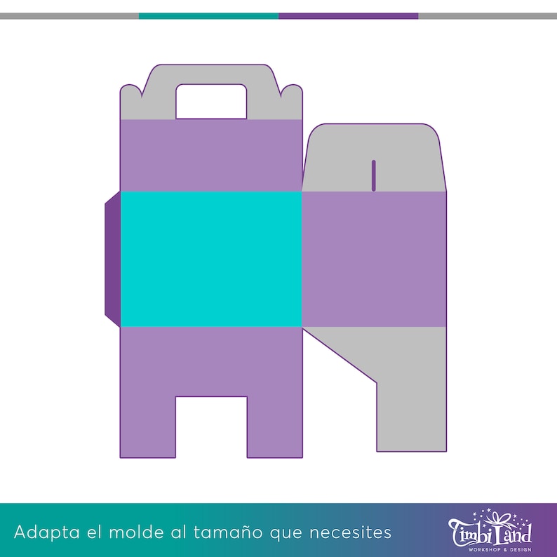 Molde Cajita Picnic / Box Template - Etsy