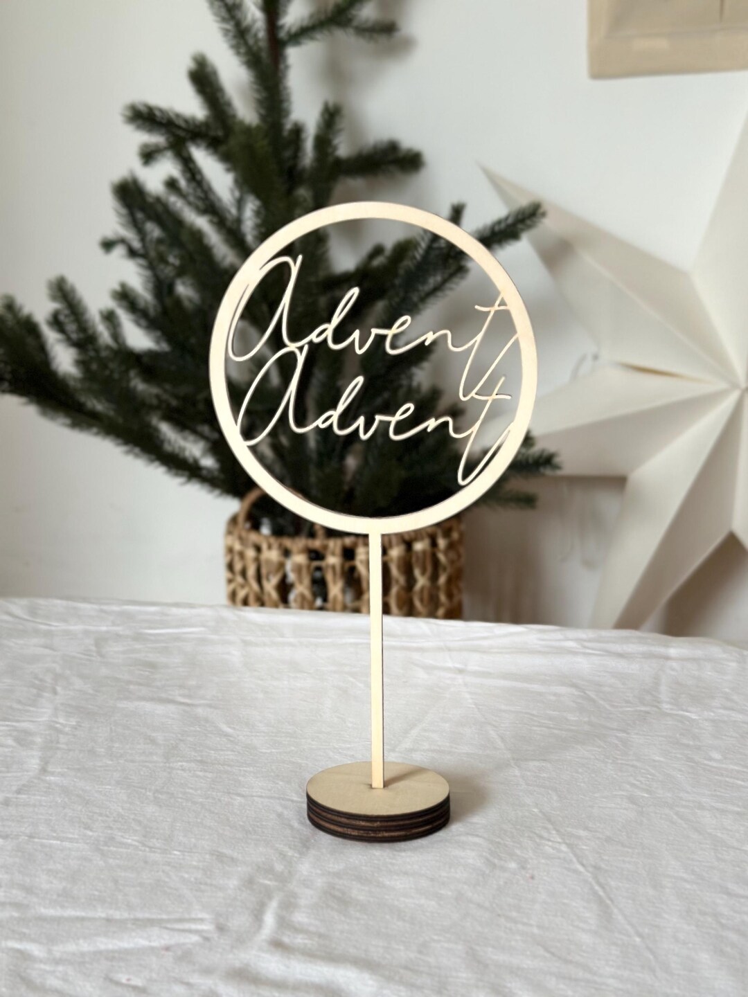 Caketopper Advent, Advent I Cake Topper Advent Time Table Decoration ...