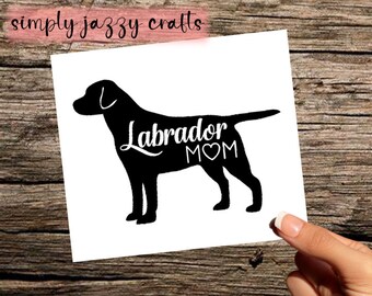 Labrador Mom Decal - Etsy