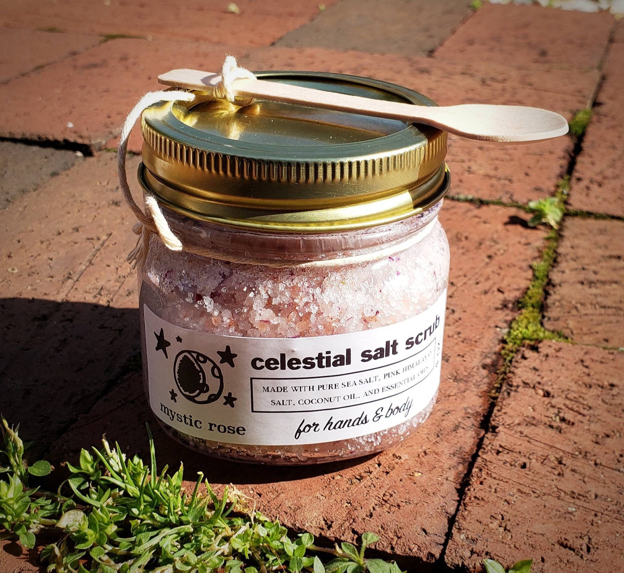 Salt Scrub for Hands & Body, With Pure Sea Salt and Pink Himalayan Salt ...