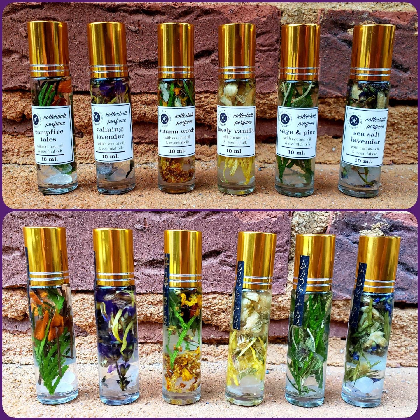 All-natural Essential Oil Perfume Roller Ball Fragrance 10 | Etsy