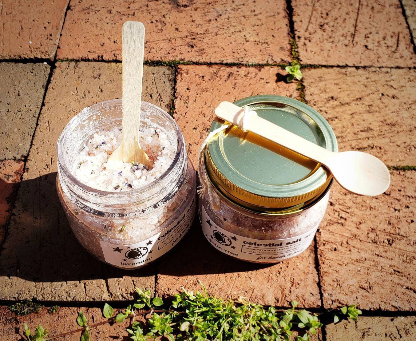 Salt Scrub for Hands & Body With Pure Sea Salt and Pink - Etsy