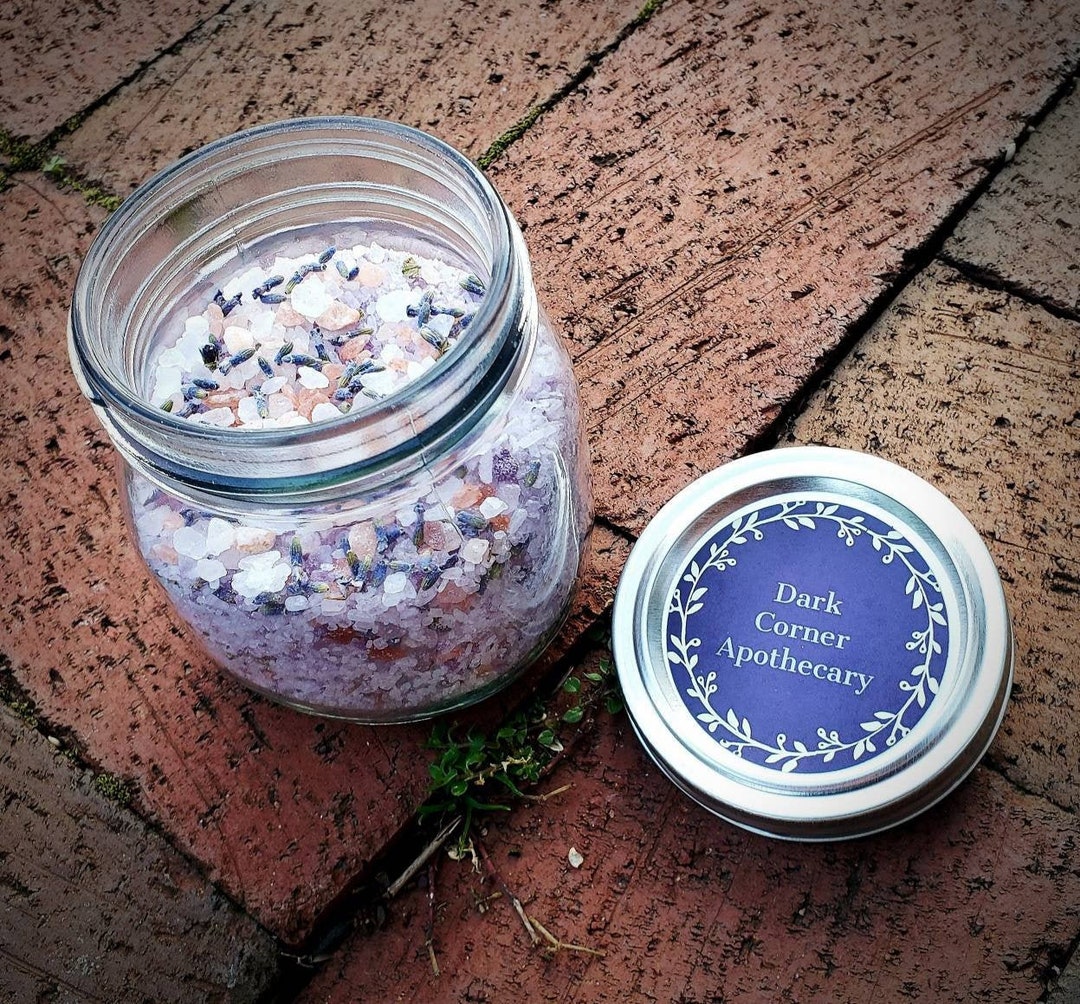 Handmade Aromatherapy Bath Salts With Epsom, Pink Himalayan, & Sea ...
