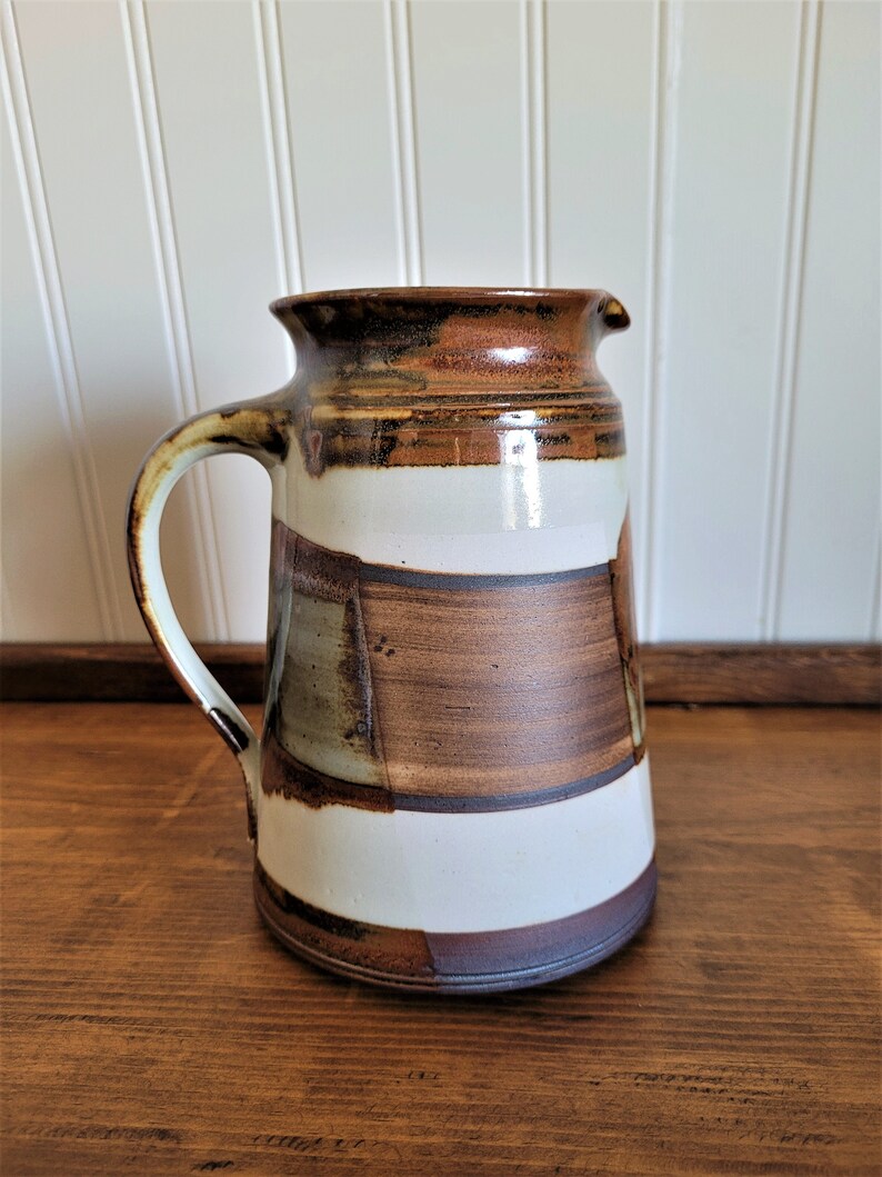 Vintage Sam Scott Studio Pottery Pitcher / Hand Thrown Pacific ...