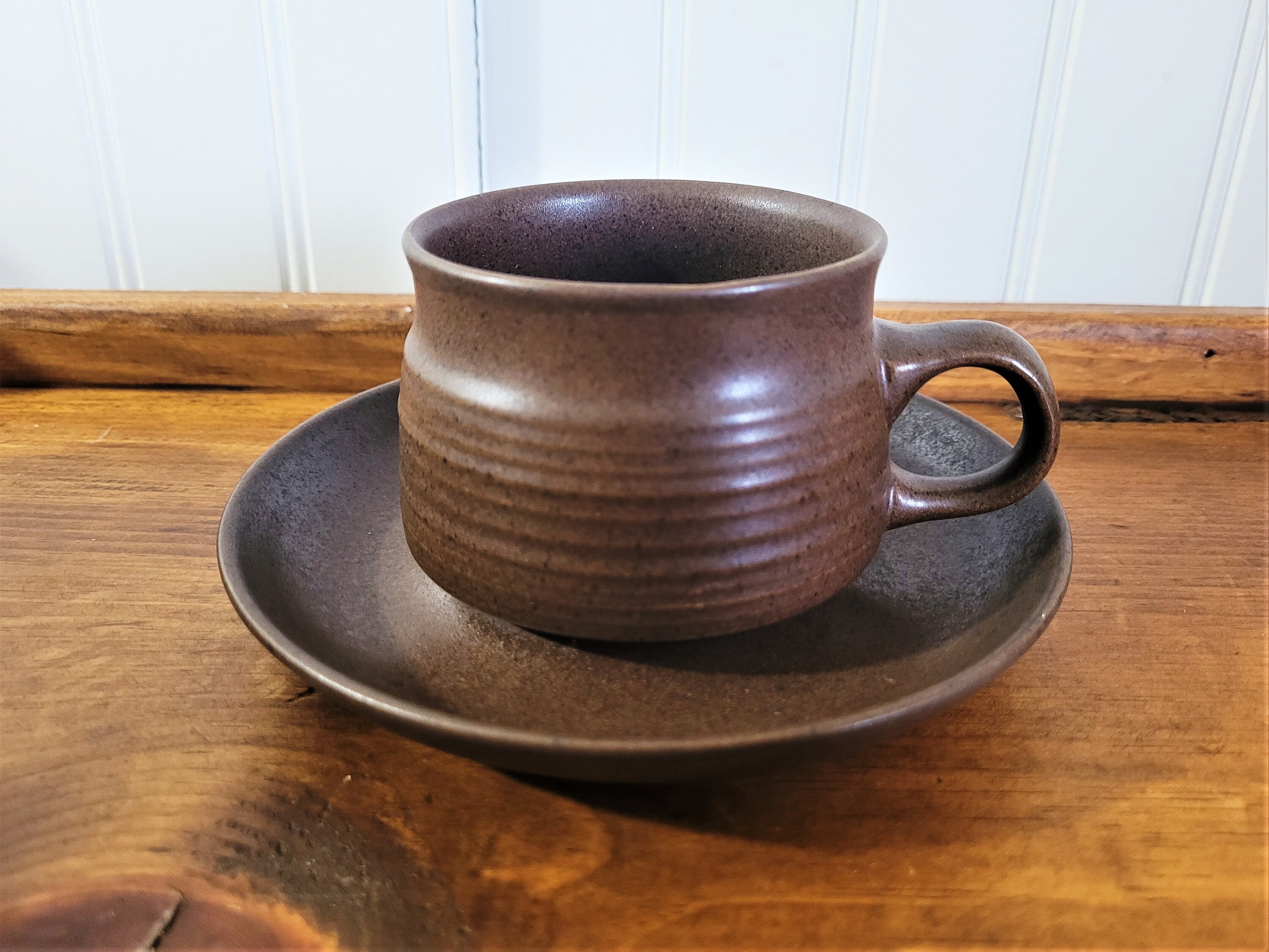 Vintage Denby-langley Mayflower Flat Cup & Saucer Set of 2 / Multiple ...