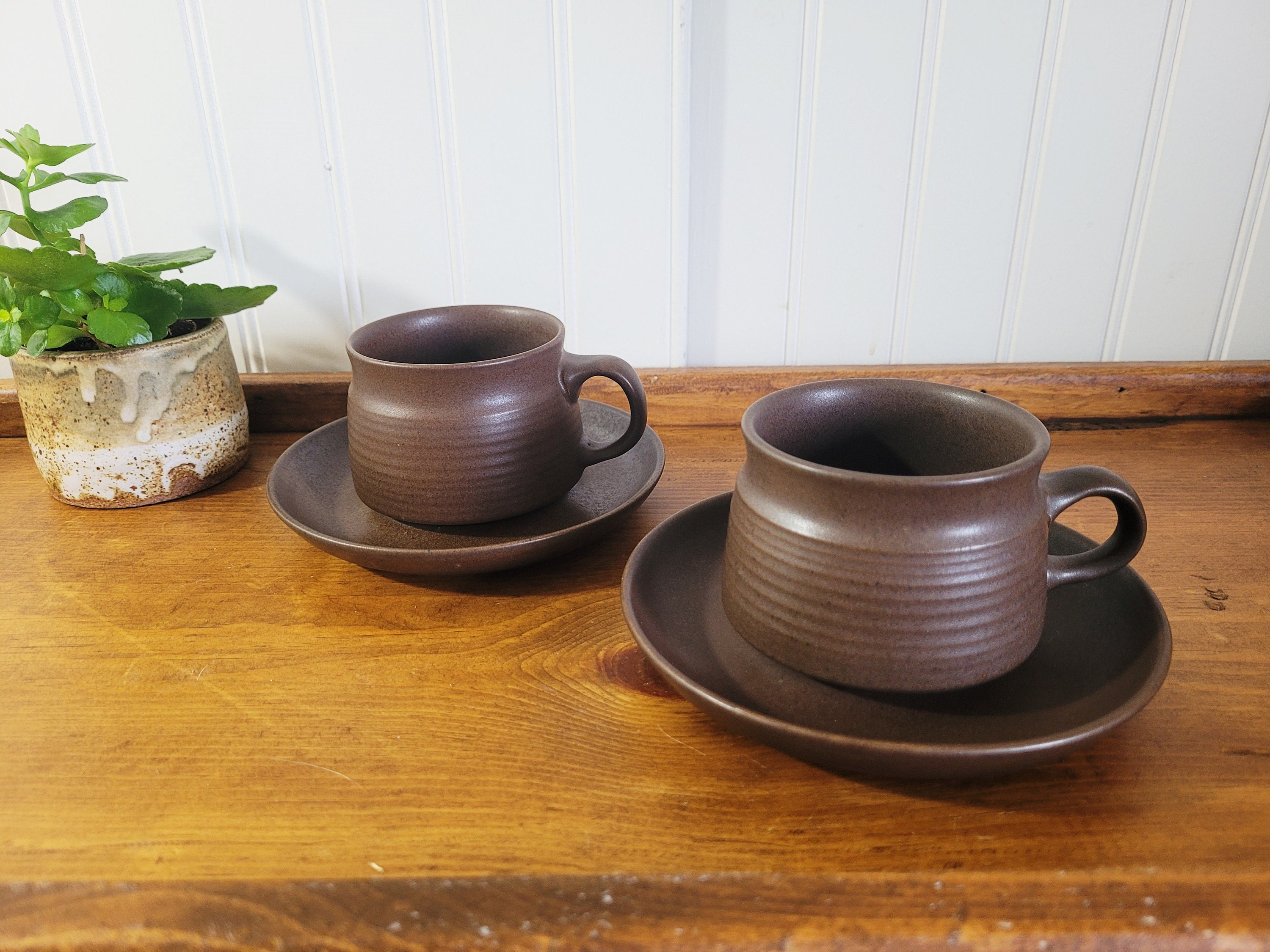 Vintage Denby-langley Mayflower Flat Cup & Saucer Set of 2 / Multiple Sets Sold Separately ...