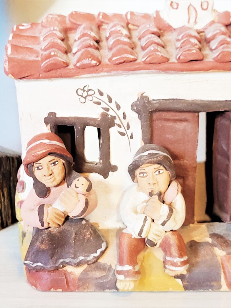 Vintage Handmade Peruvian Folk Art Pottery / Ayacucho Terracotta ...