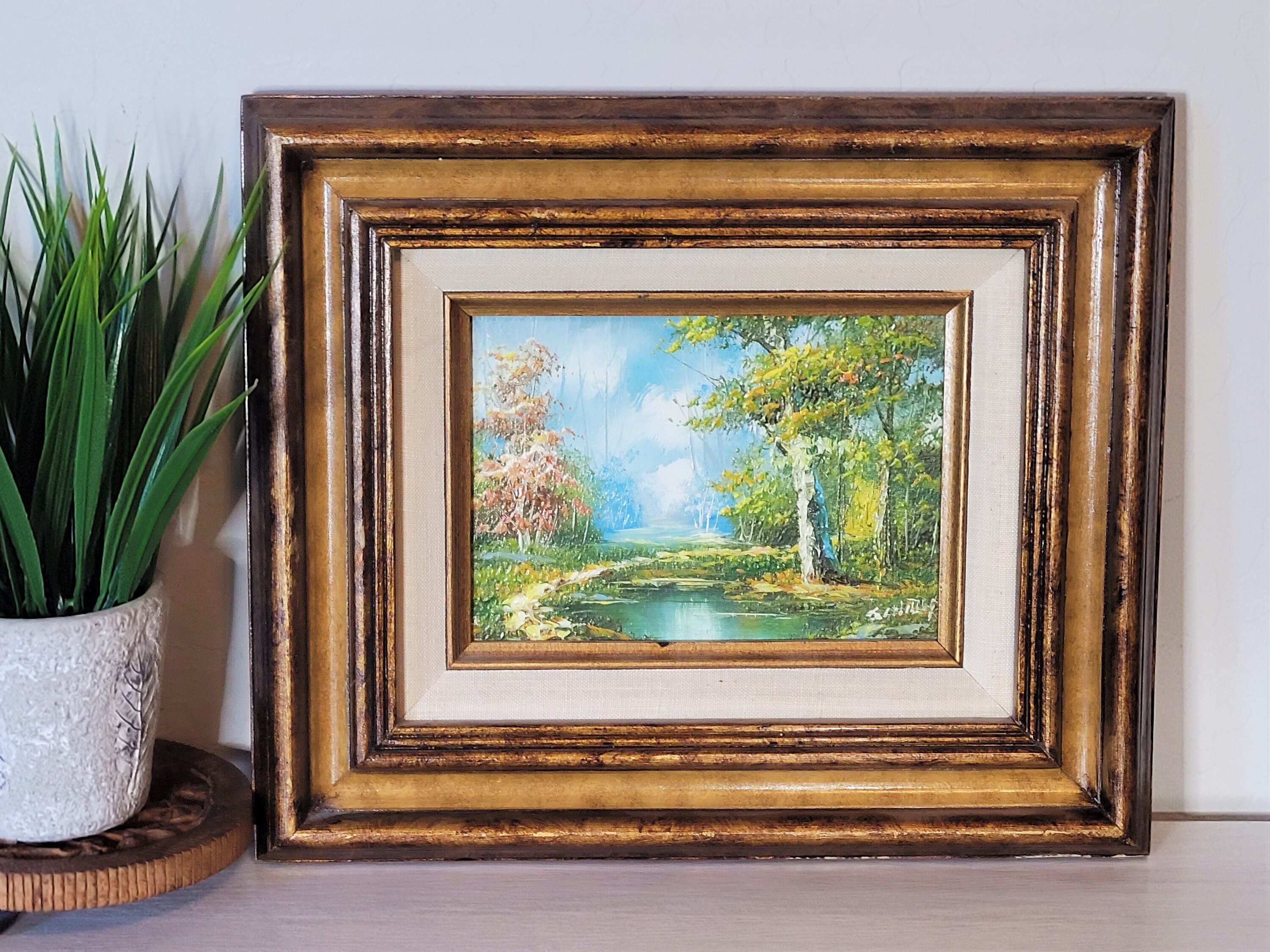 American Impressionist Artist Richard Schiller vintage oil painting ...