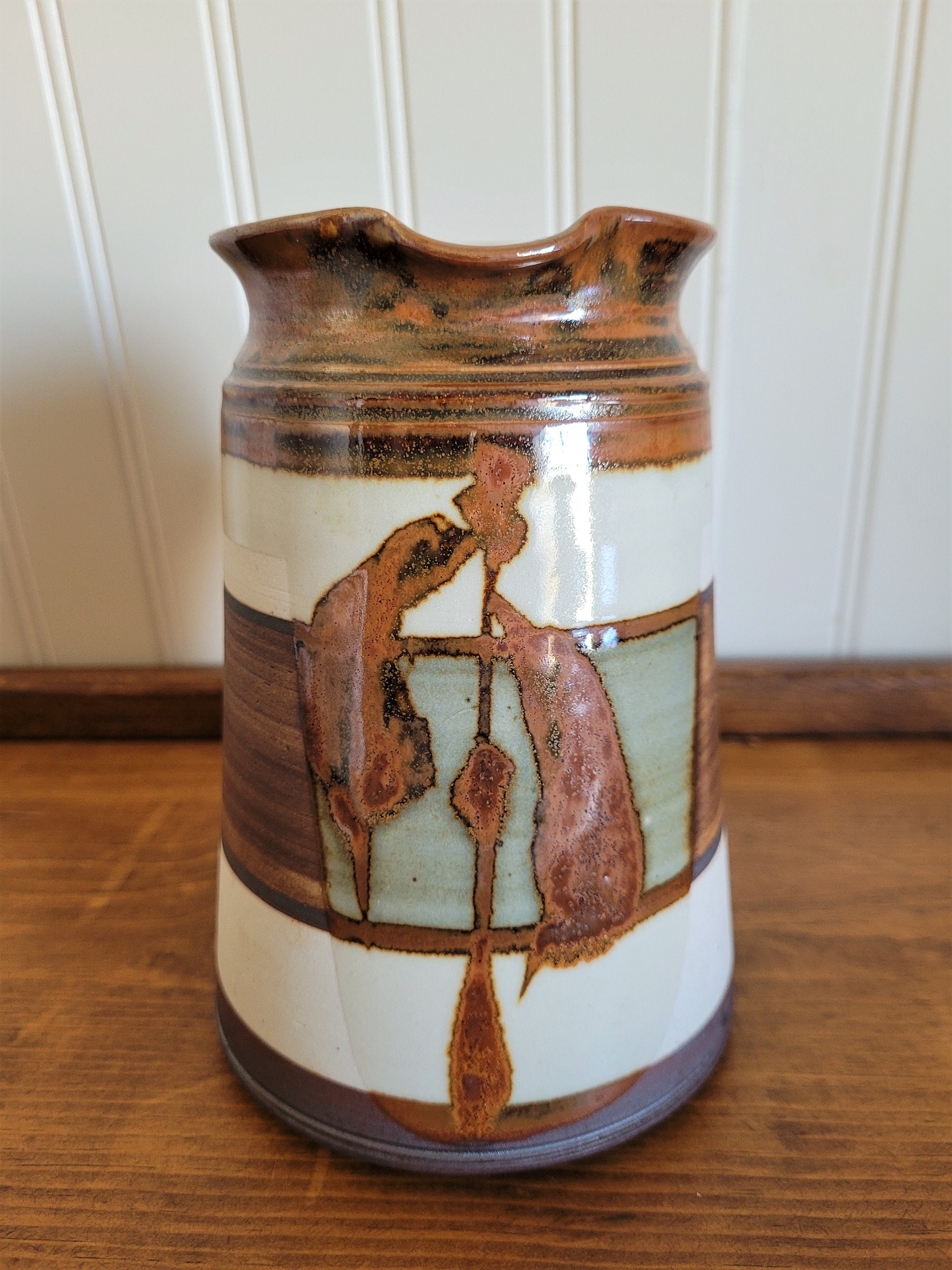 Vintage Sam Scott Studio Pottery Pitcher / Hand Thrown Pacific ...