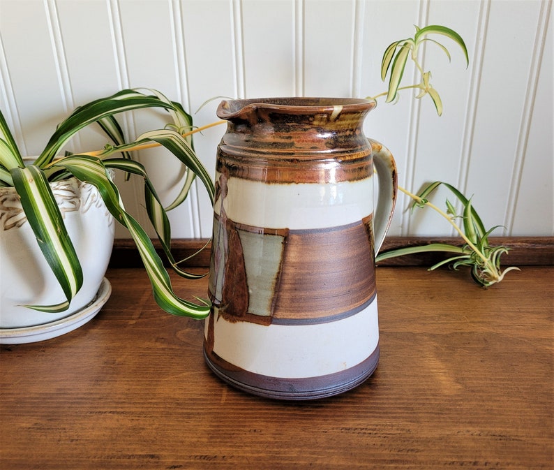 Vintage Sam Scott Studio Pottery Pitcher / Hand Thrown Pacific ...