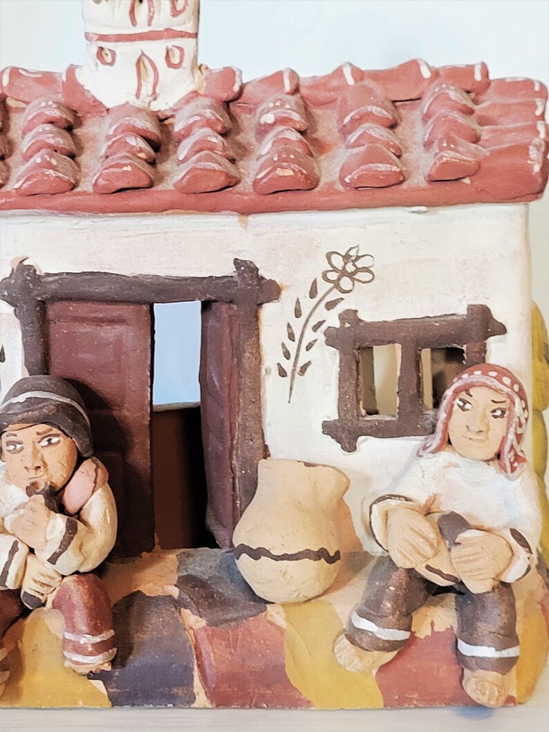 Vintage Handmade Peruvian Folk Art Pottery / Ayacucho Terracotta ...