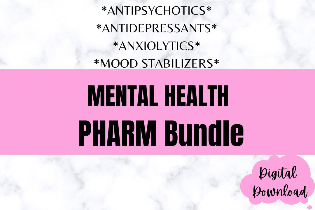Mental Health Pharmacology Nursing Study Guide-cheat Sheet - Etsy