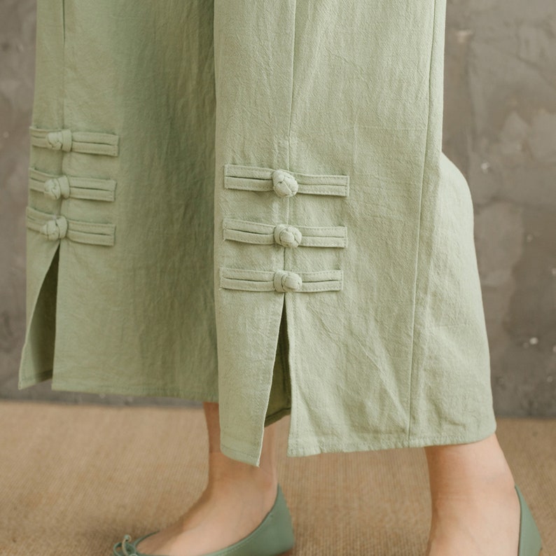 Summer Elastic Waist Cotton Pants Soft Casual Loose Trousers - Etsy