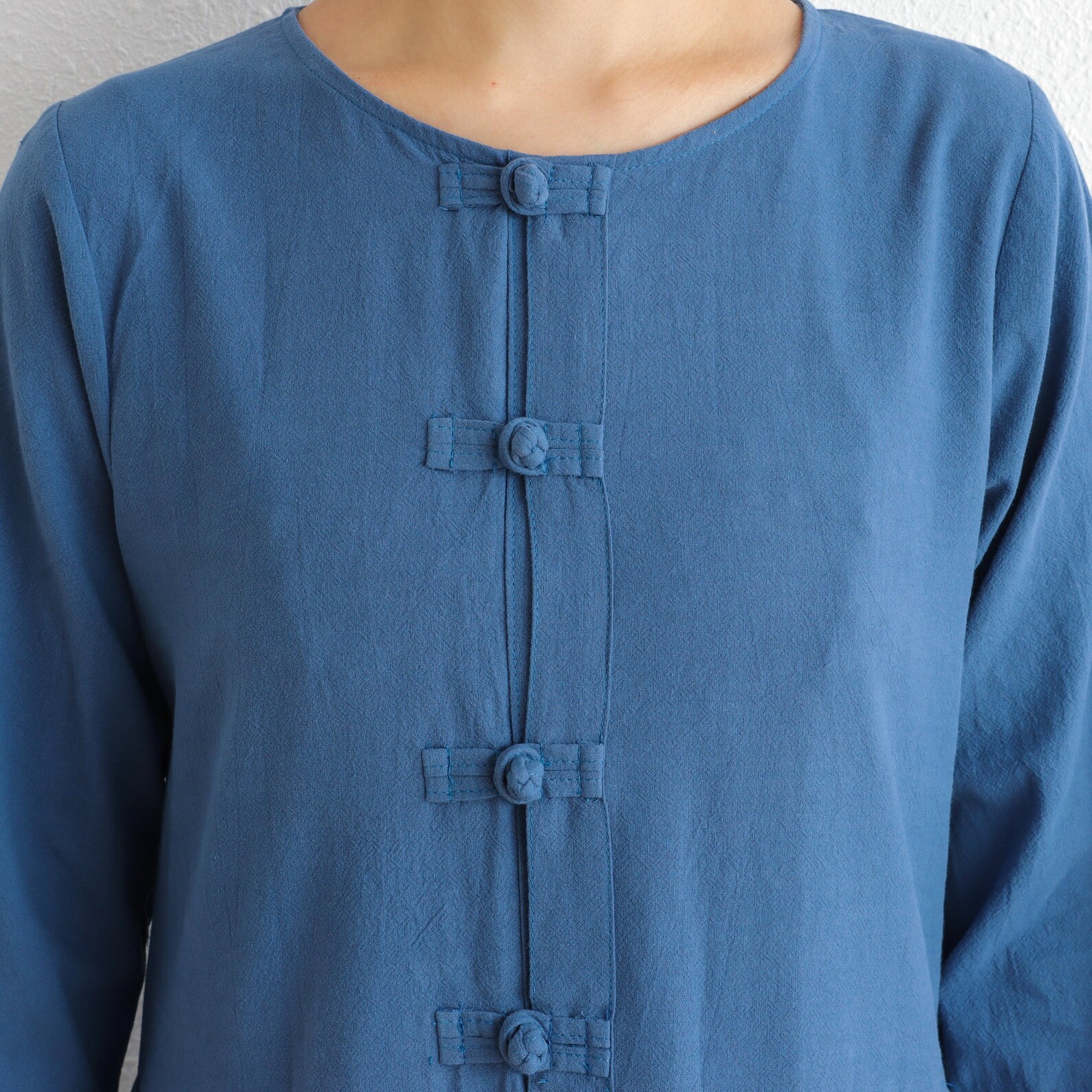 Women Cotton Dress Soft Casual Loose Robes Long Sleeves Shift - Etsy