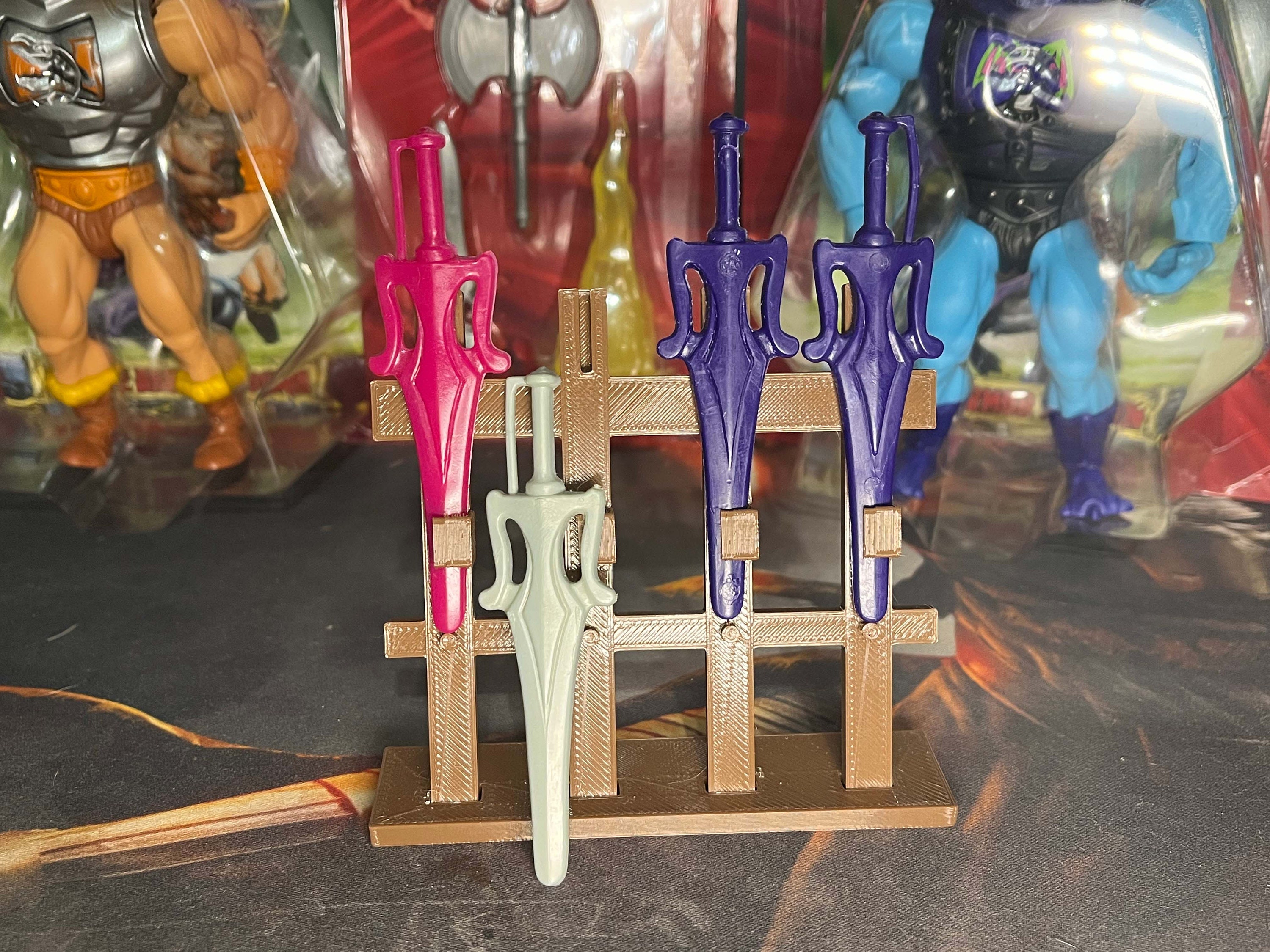 3D Printed Sword Rack for VINTAGE MOTU Swords/ Adapters Included for ...