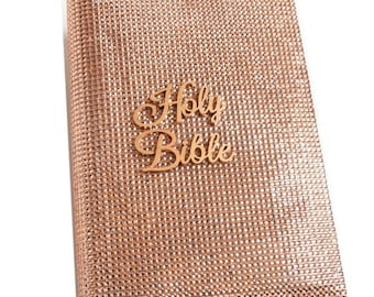 Rose Gold Bible Cover | Etsy