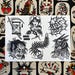 Blackwork Set 2 A4 TATTOO FLASH SHEET Set | Traditional Flash | Tattoo ...