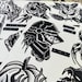 Blackwork Set 2 A4 TATTOO FLASH SHEET Set | Traditional Flash | Tattoo ...