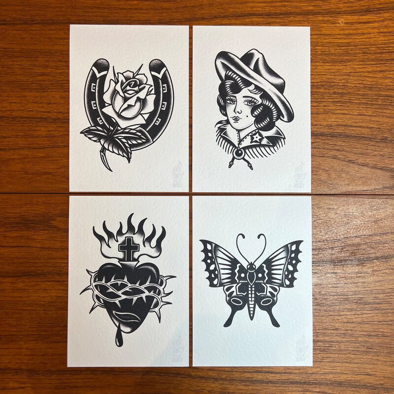 Tattoo Flash Art - Etsy