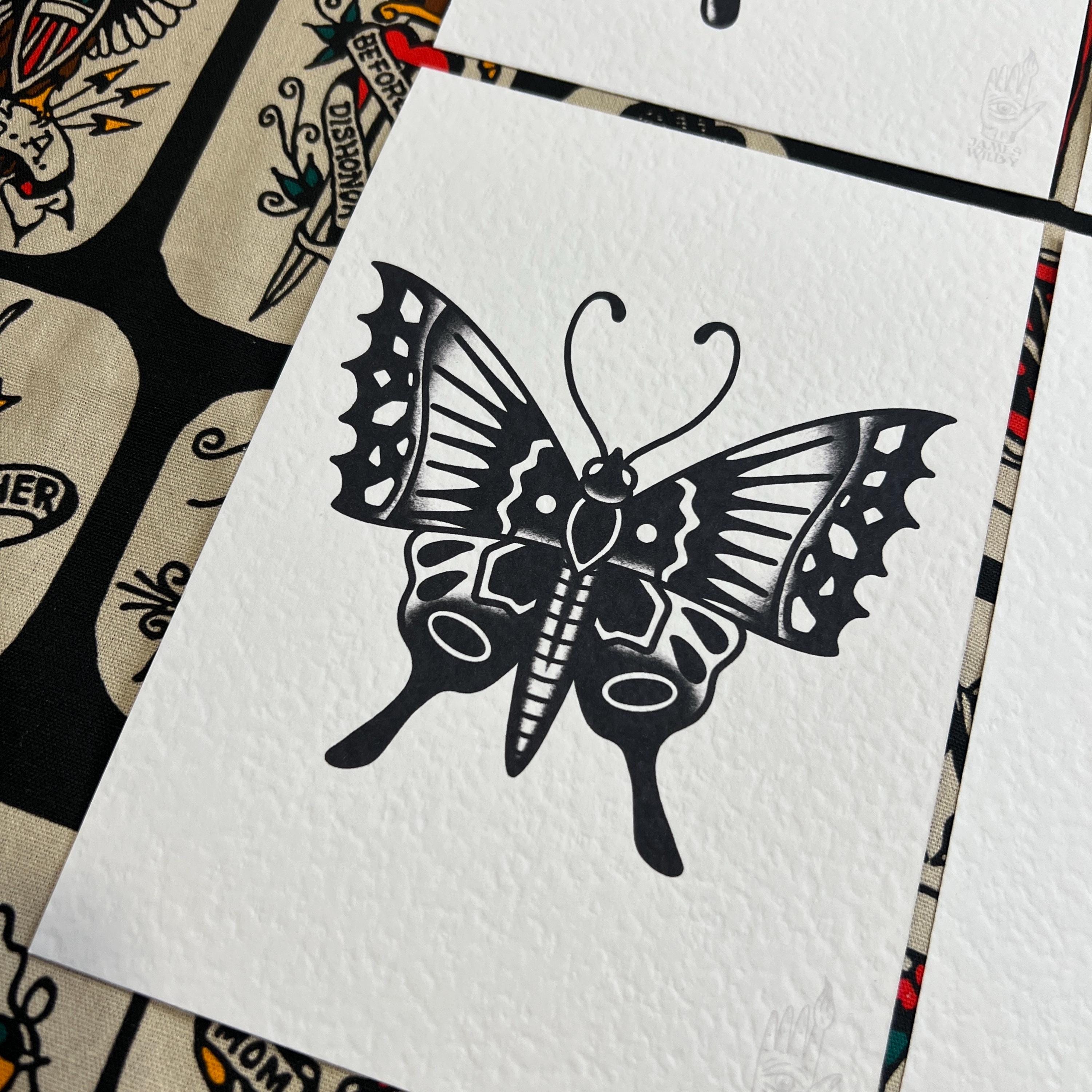Blackwork Set 1 A5 TATTOO FLASH SHEET | Traditional Flash | Tattoo ...