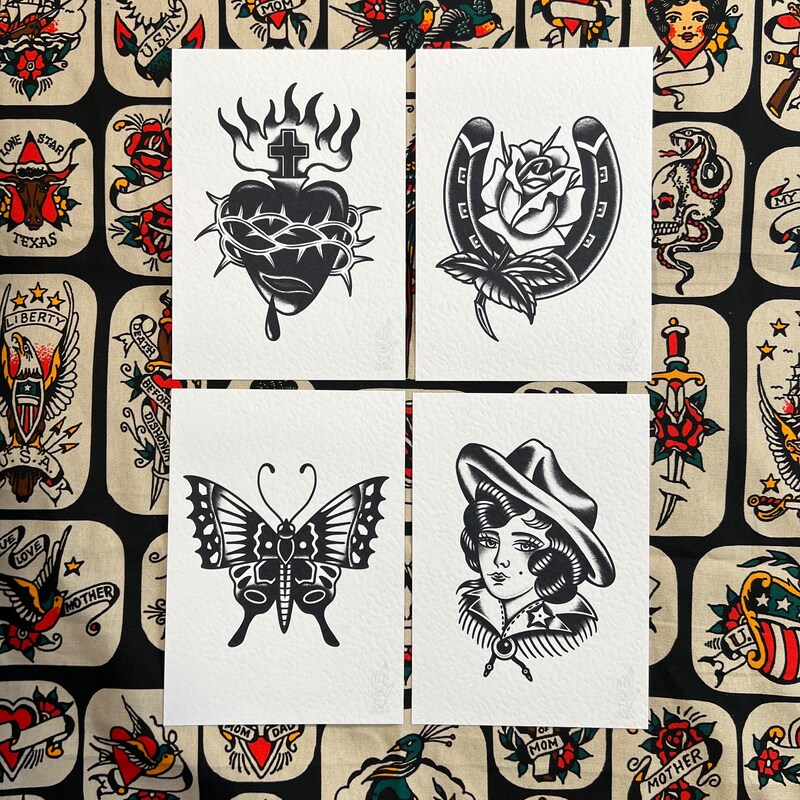 Tattoo Flash Art - Etsy