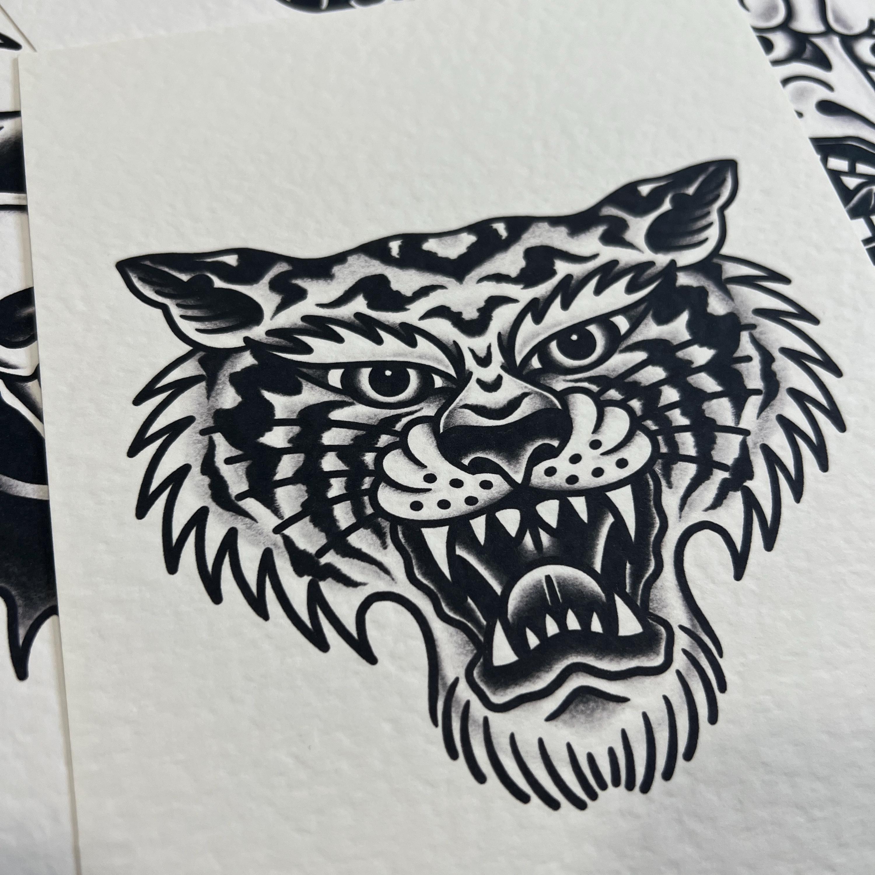 Blackwork Set 3 A5 TATTOO FLASH SHEET | Traditional Flash | Tattoo ...