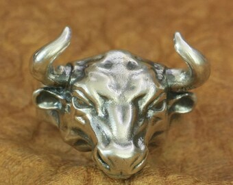 Bull Mens Ring - Etsy