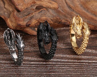 Dragon Ring Steel - Etsy