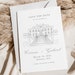 Printable Save the Date Template With Hand-drawn Custom Line-drawing ...