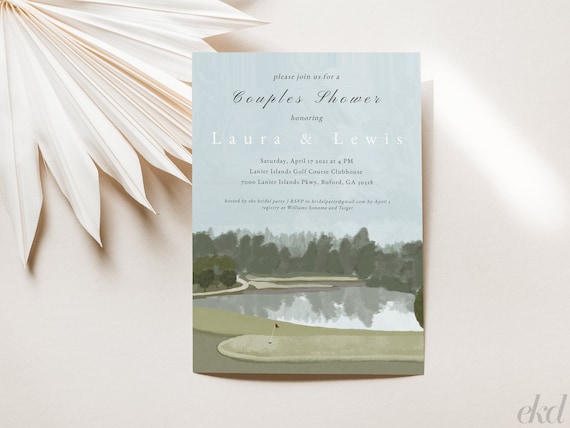 Editable Golf Couse Invite Printable Country Club Invite | Etsy
