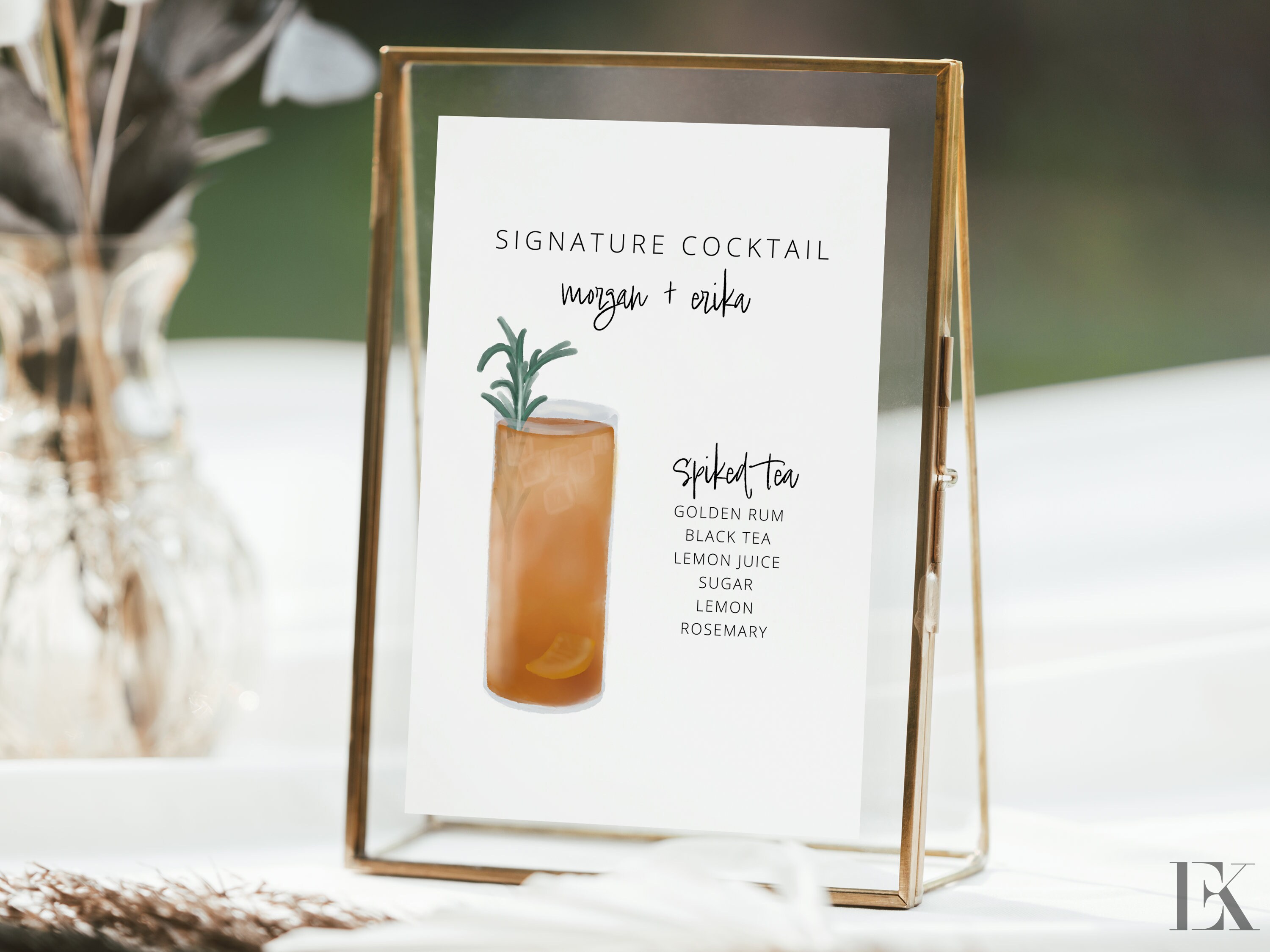 Signature Drink Custom Bar Sign Signature Cocktail Wedding - Etsy
