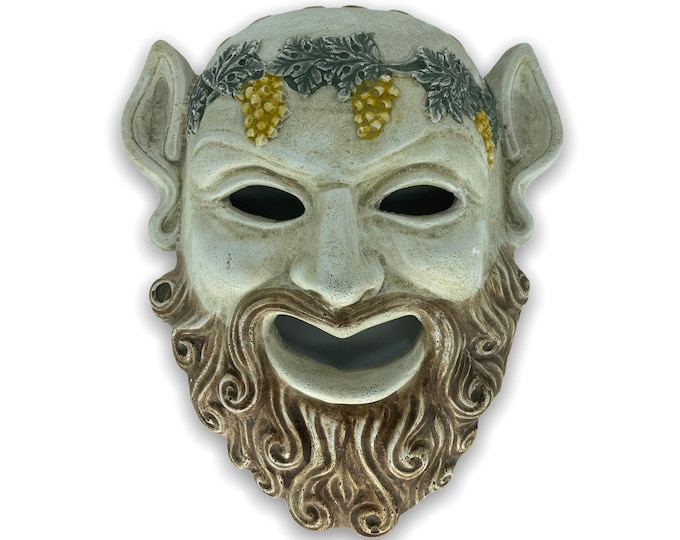 Dionysus-bacchus Wall Mask / Greek God of Wine / Handmade and Hand ...