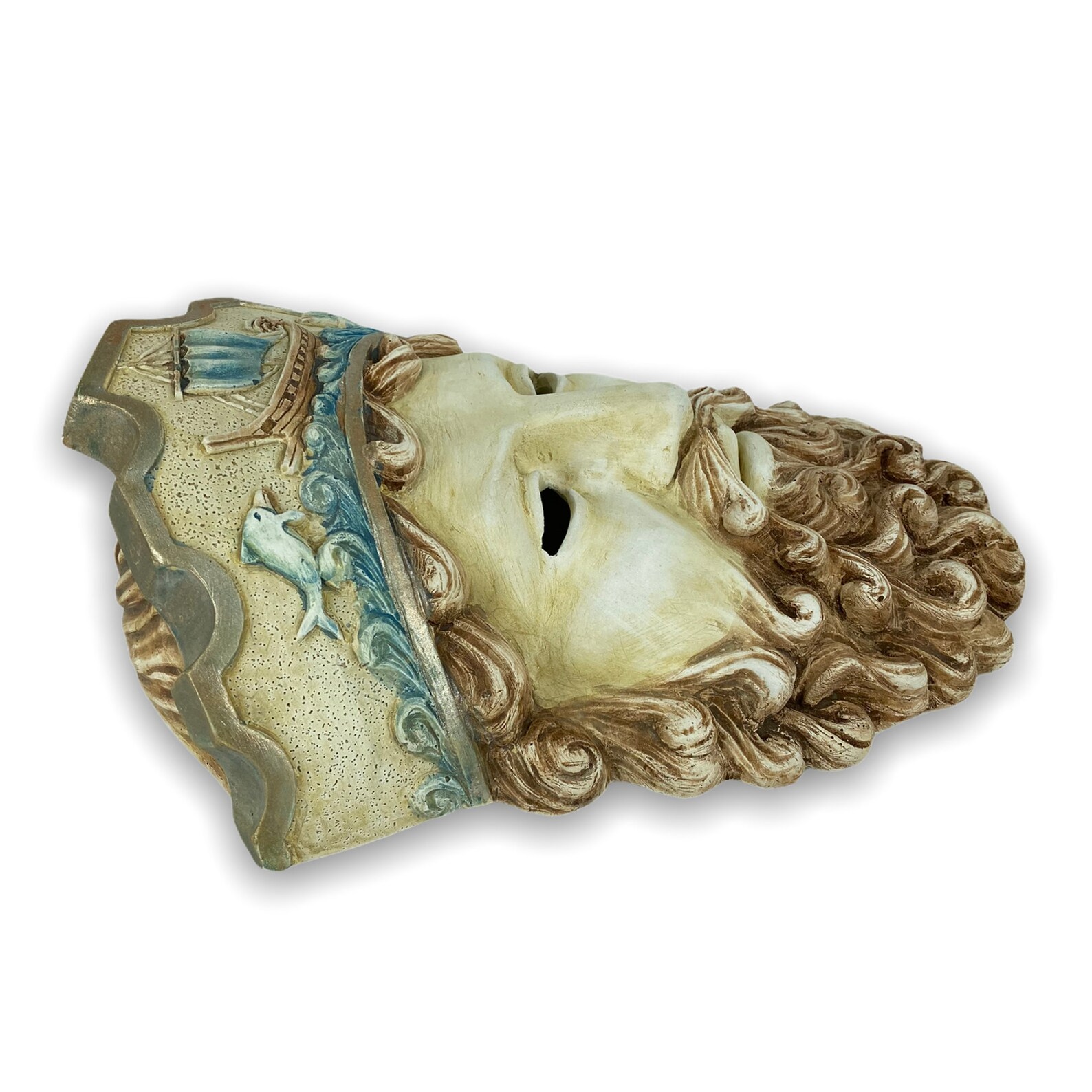 Poseidon Wall Mask Greek Olympian King of the Sea Handmade and - Etsy