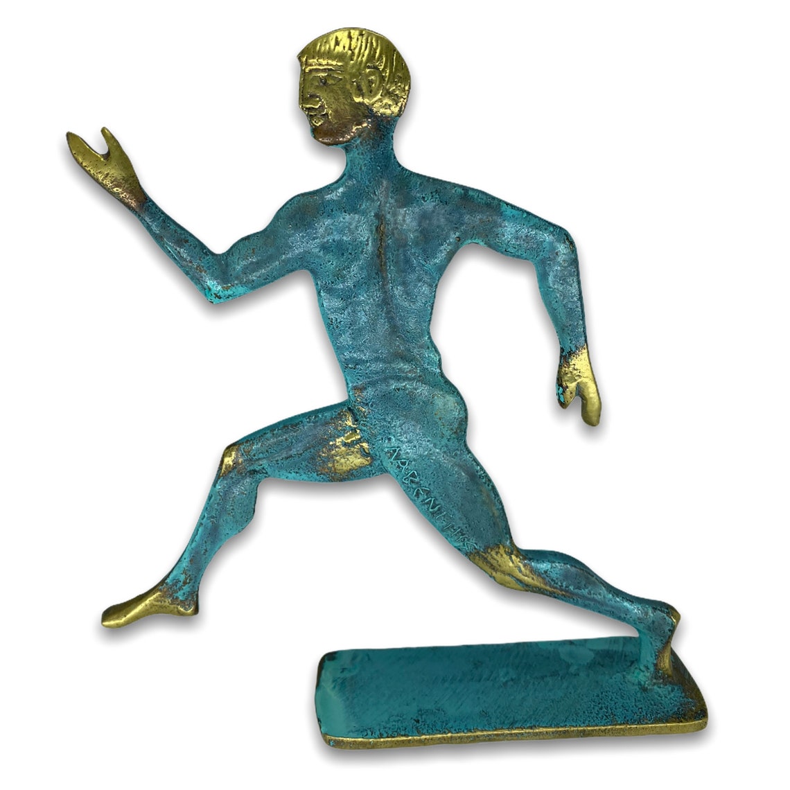 Greek Runner / Ancient Athlete / Handmade and Hand Painted | Etsy